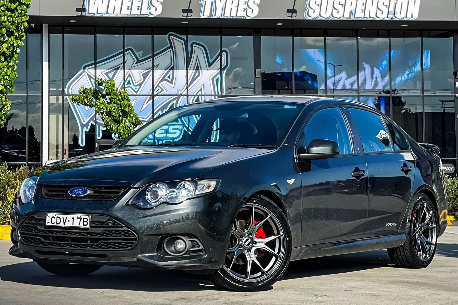 FORD FALCON HUSSLA BREEZY HYPER BLACK Wheel #12114