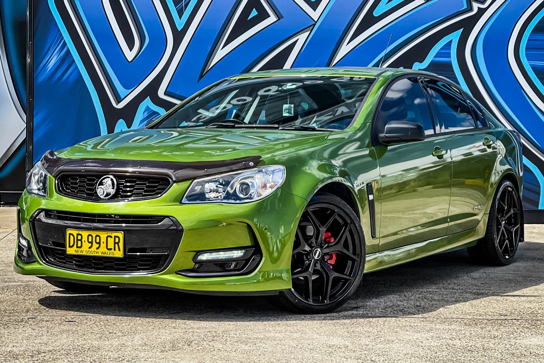 holden commodore hussla flex gloss black wheel #12138