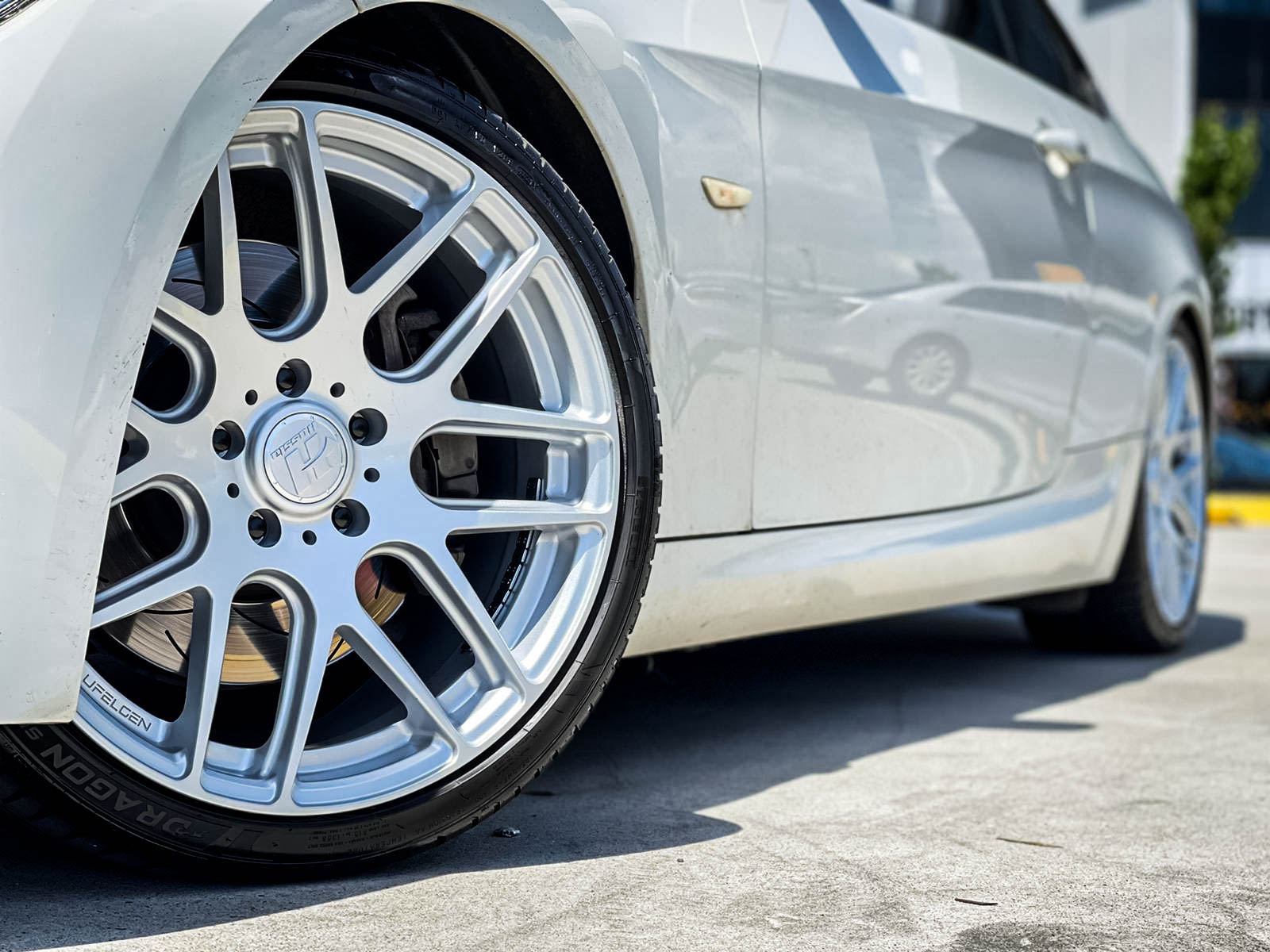 bmw 3 series hussla euro bright silver wheel #12142