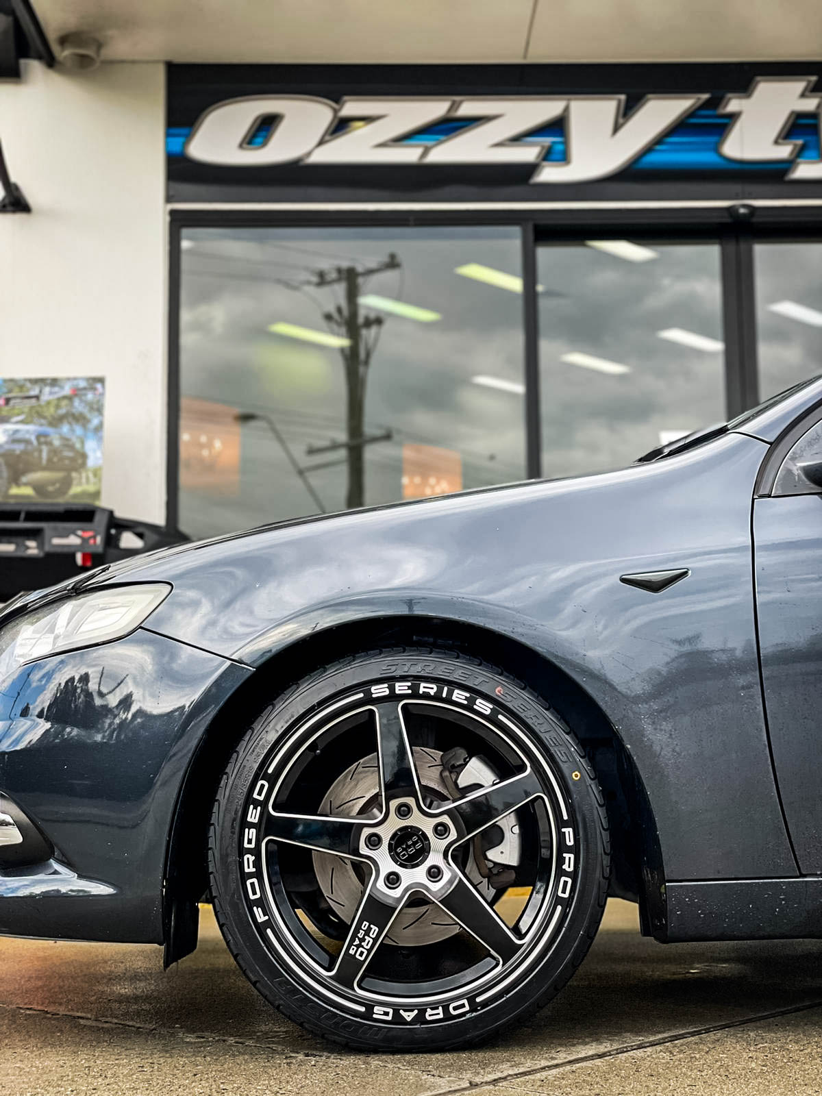 ford falcon pro drag pd1 black lip wheel #12149