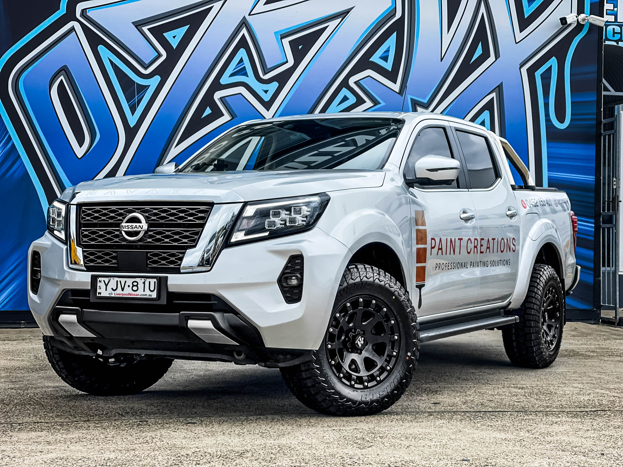 NISSAN NAVARA HUSSLA TAKE OVER MATTE BLACK CHROME BOLTS Wheel #12168