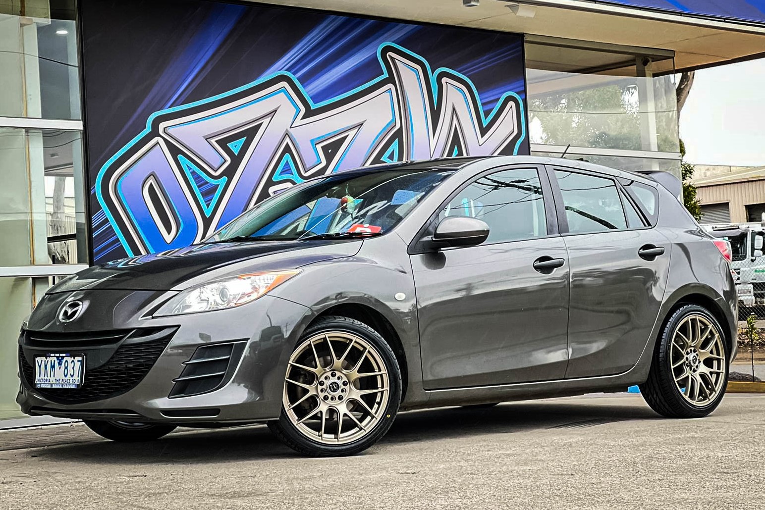 MAZDA 3 HUSSLA 030 LIGHT MATTE BRONZE Wheel #12201