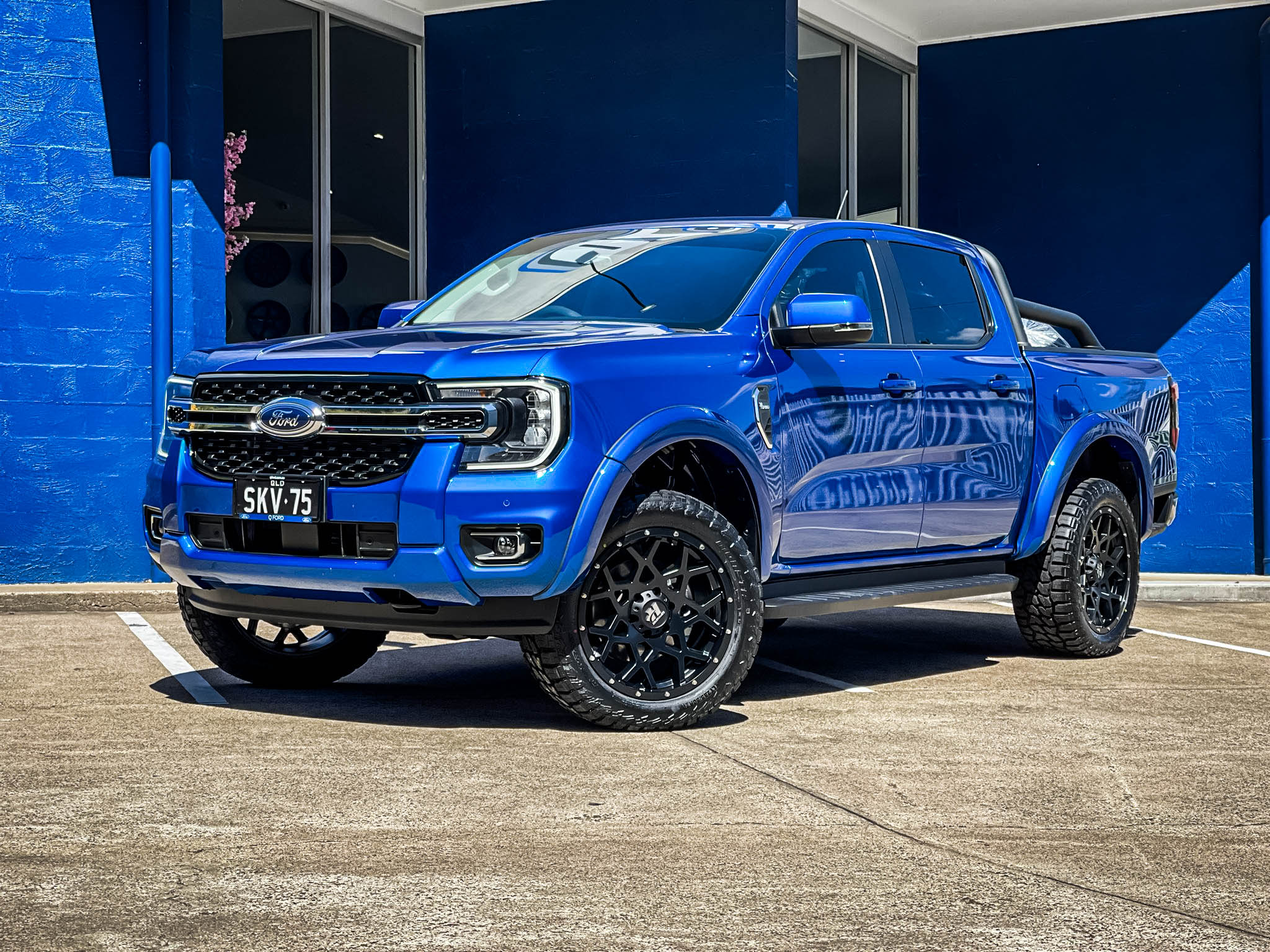 Ford Ranger Next Gen Hussla Glock Matte Black Wheel 12224