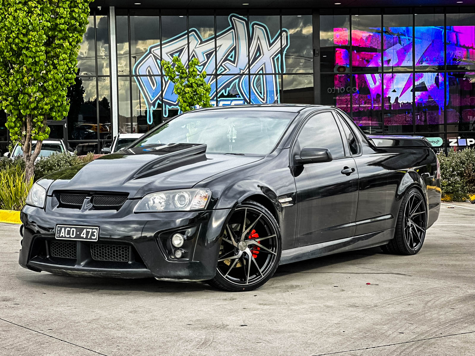 HOLDEN COMMODORE VERTINI RFS1.9 GLOSS BLACK DARK TINT FACE Wheel #12225