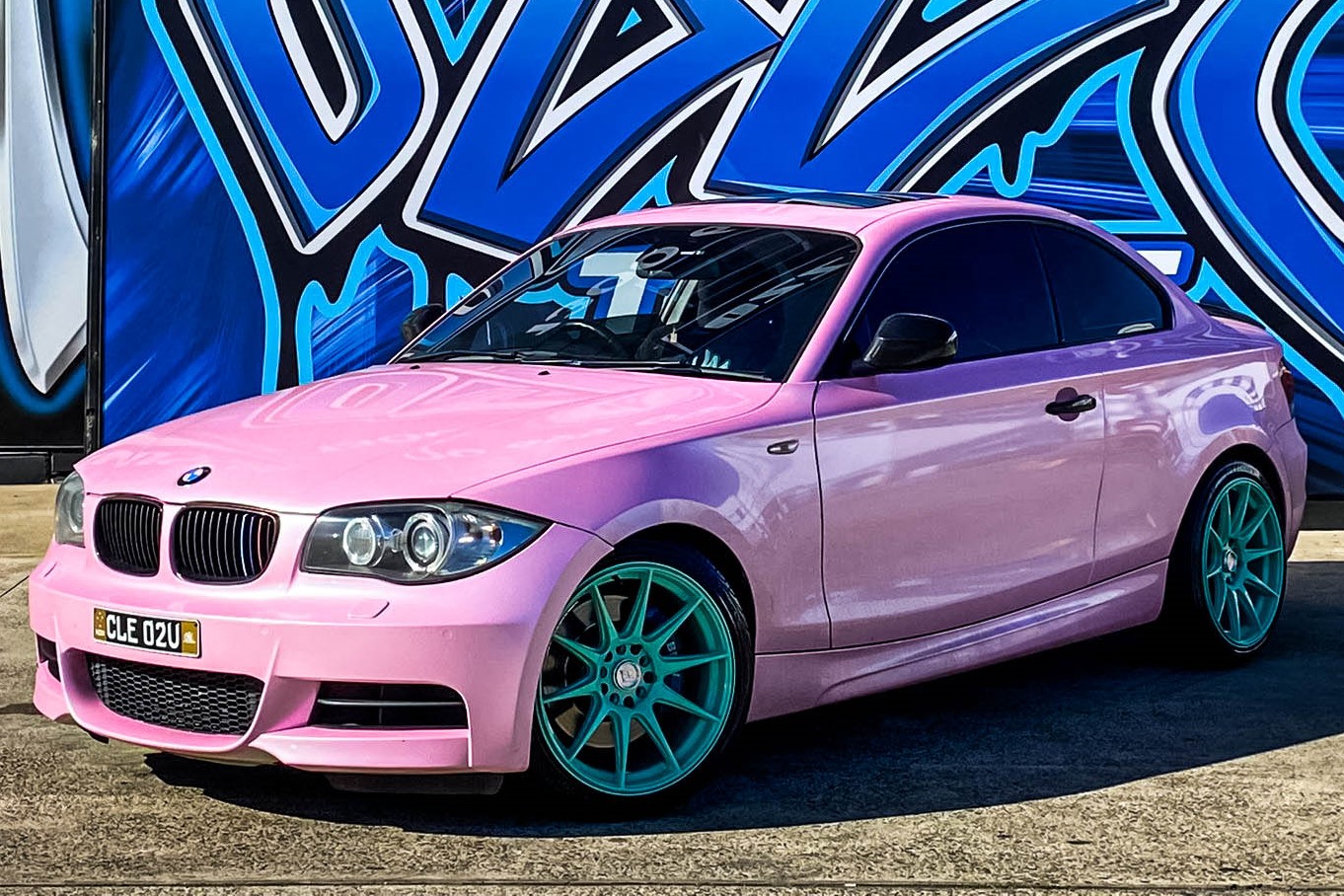 BMW 1 SERIES HUSSLA 027 PASTEL MINT Wheel #12240