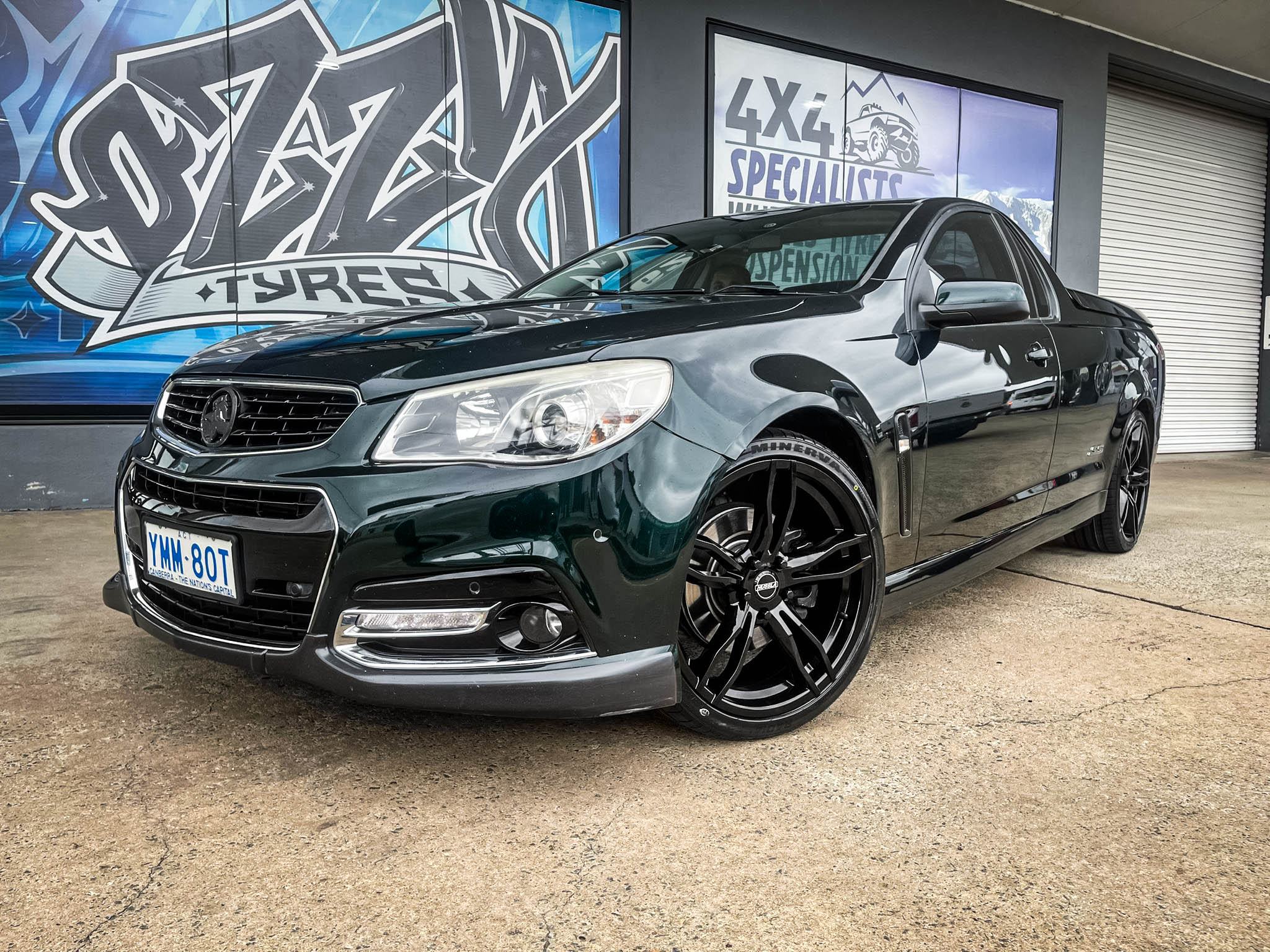 HOLDEN COMMODORE HUSSLA ALL STAR GLOSS BLACK Wheel #12246