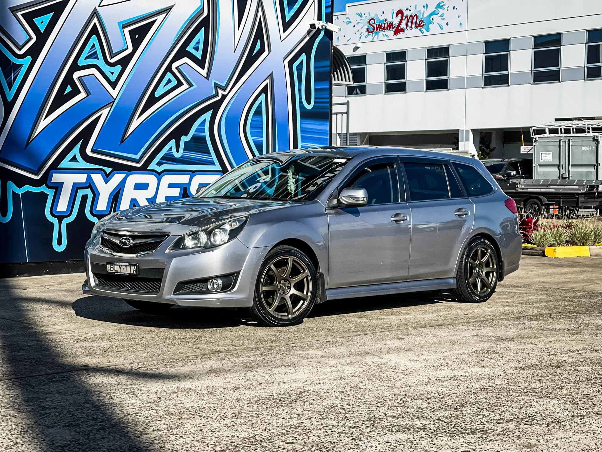 subaru impreza hussla osaka matte bronze wheel #12263