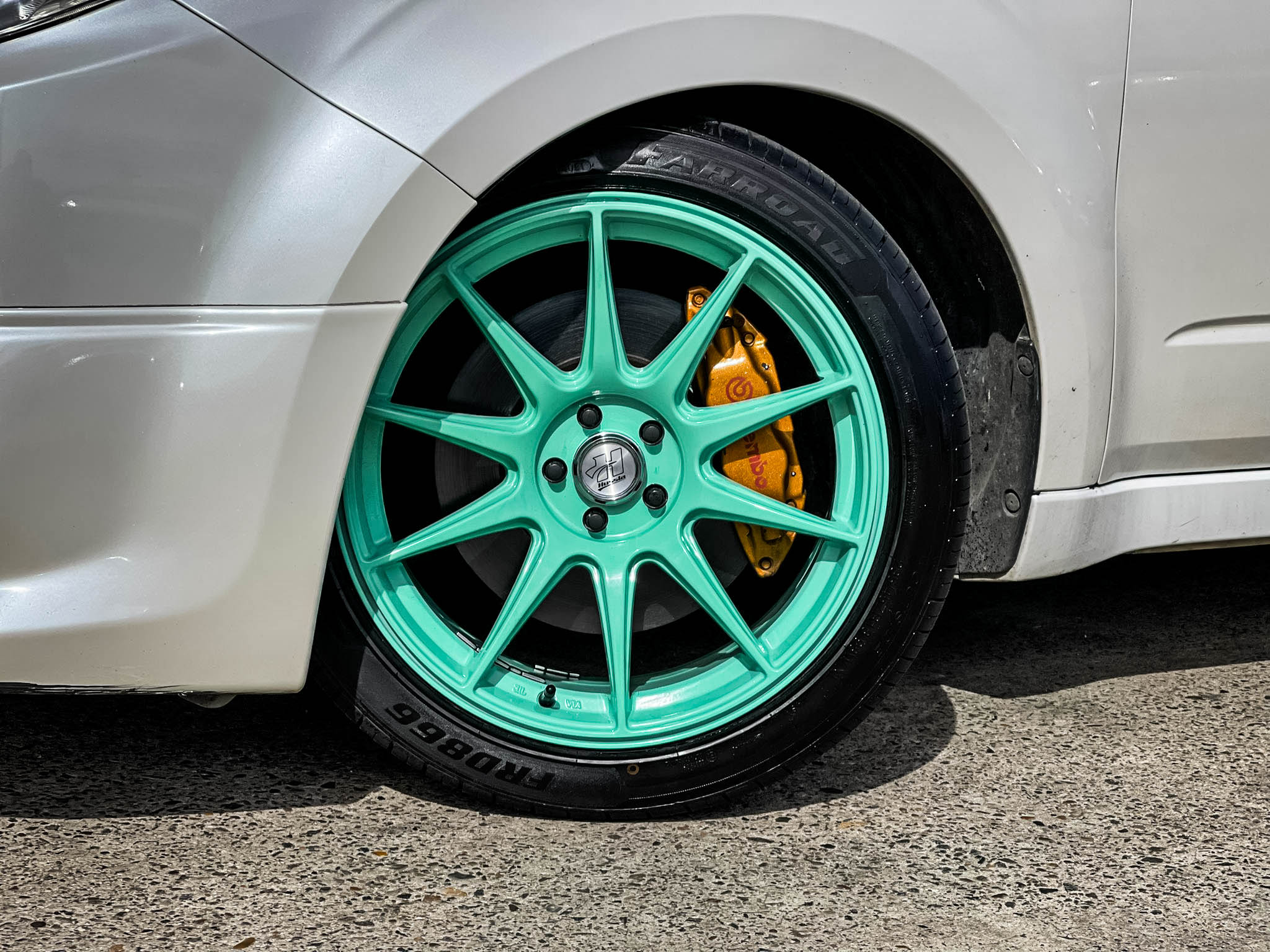 subaru forester hussla 027 pastel mint wheel #12314