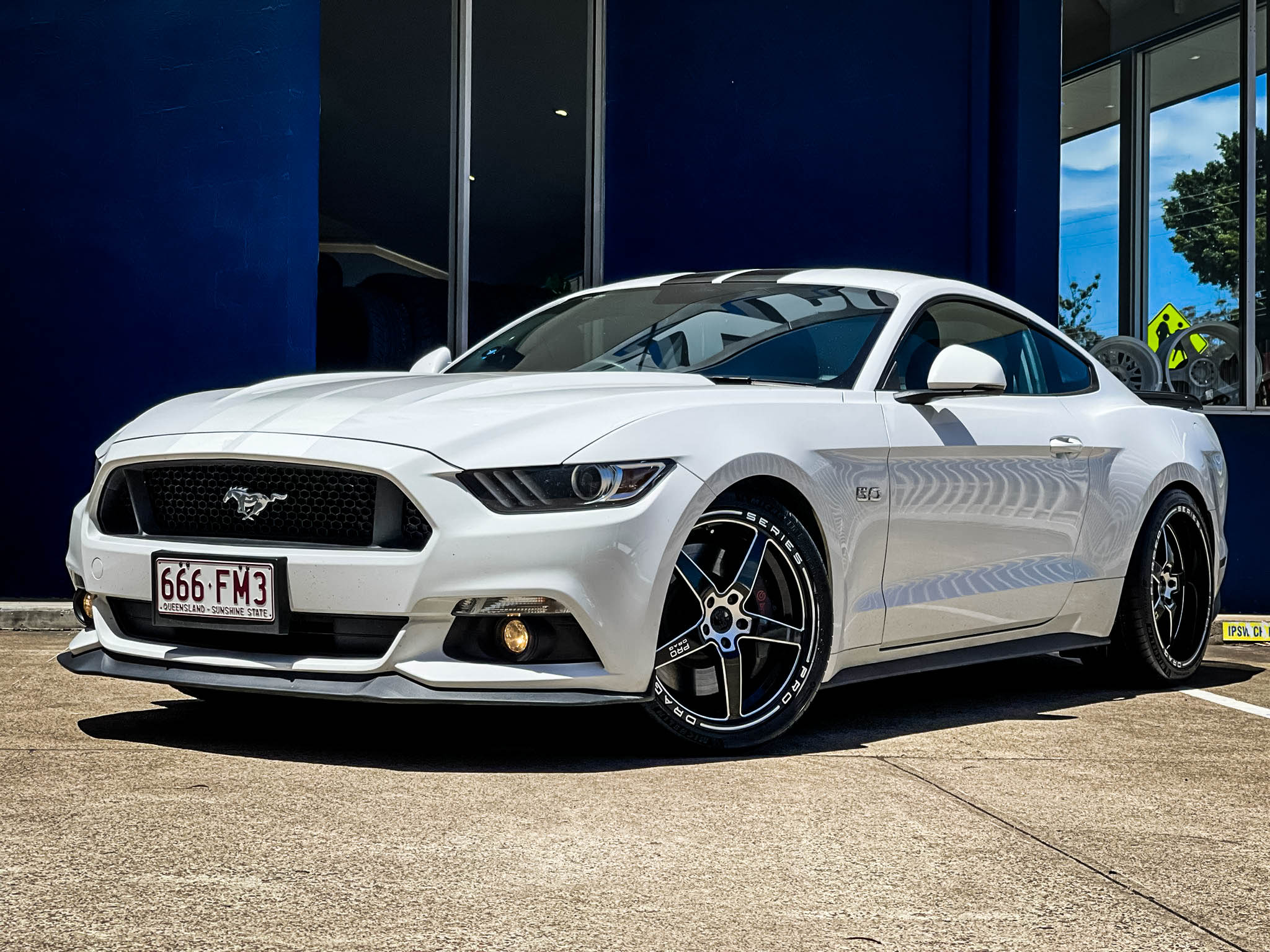 ford mustang pro drag pd1 black lip wheel #12356