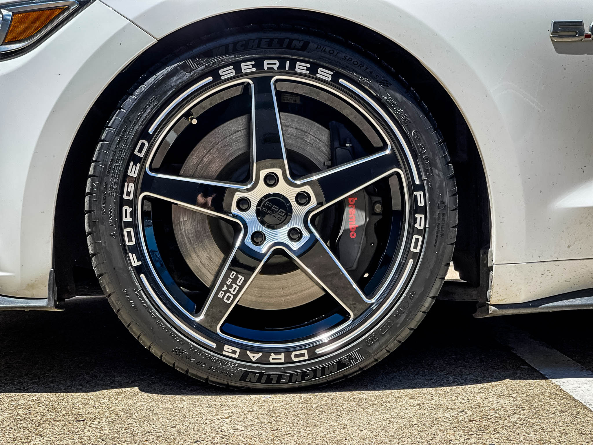ford mustang pro drag pd1 black lip wheel #12356