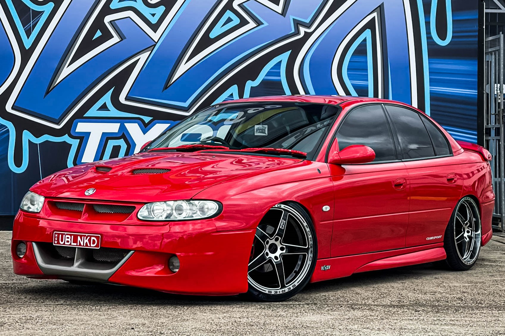 holden hsv clubsport pro drag pd1 machined lip wheel #12368