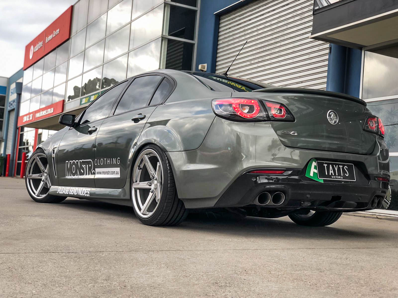 Holden commodore vertini rf1.7 brushed silver chrome lip #1241