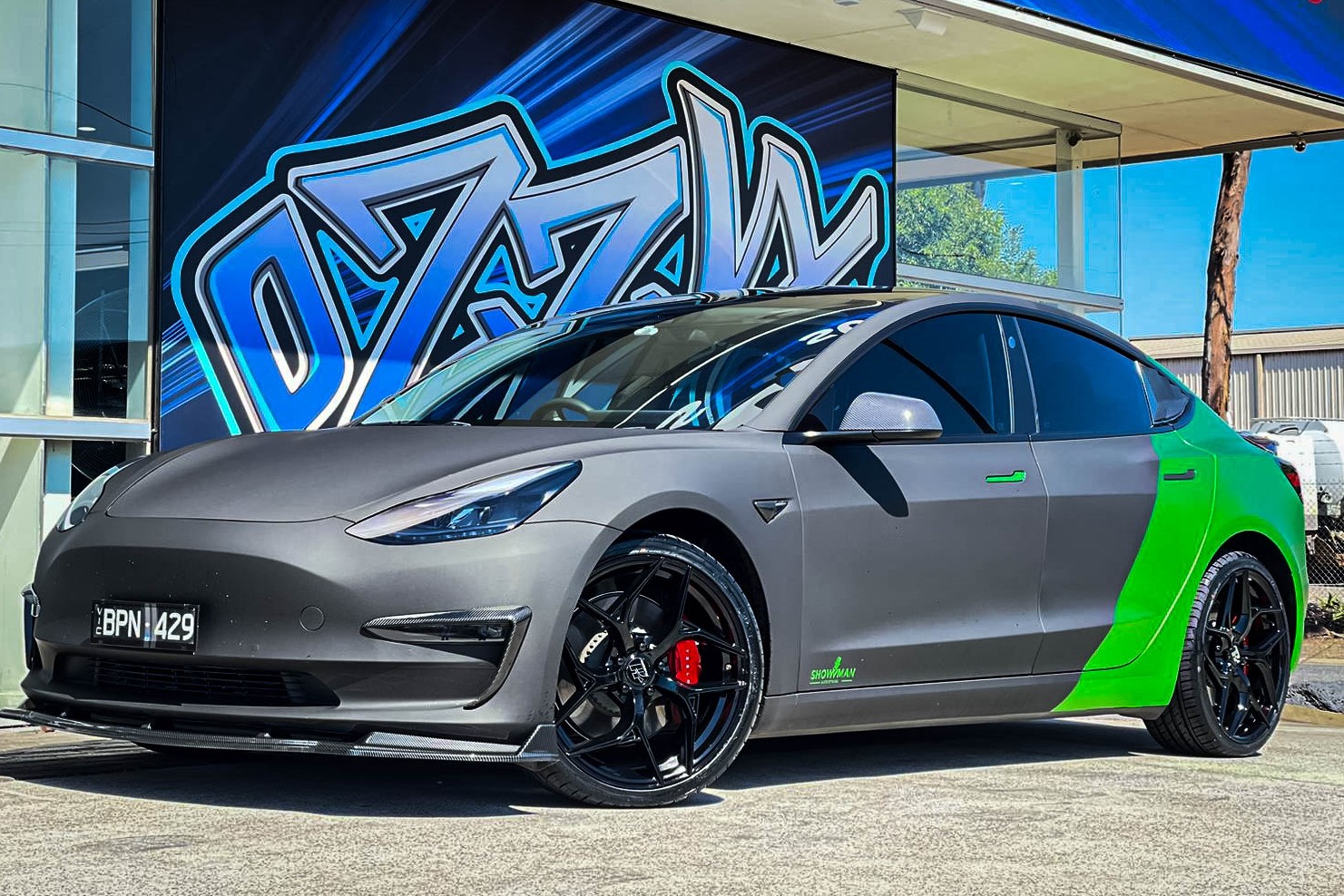 TESLA MODEL 3 HUSSLA SHAZ GLOSS BLACK Wheel #12416