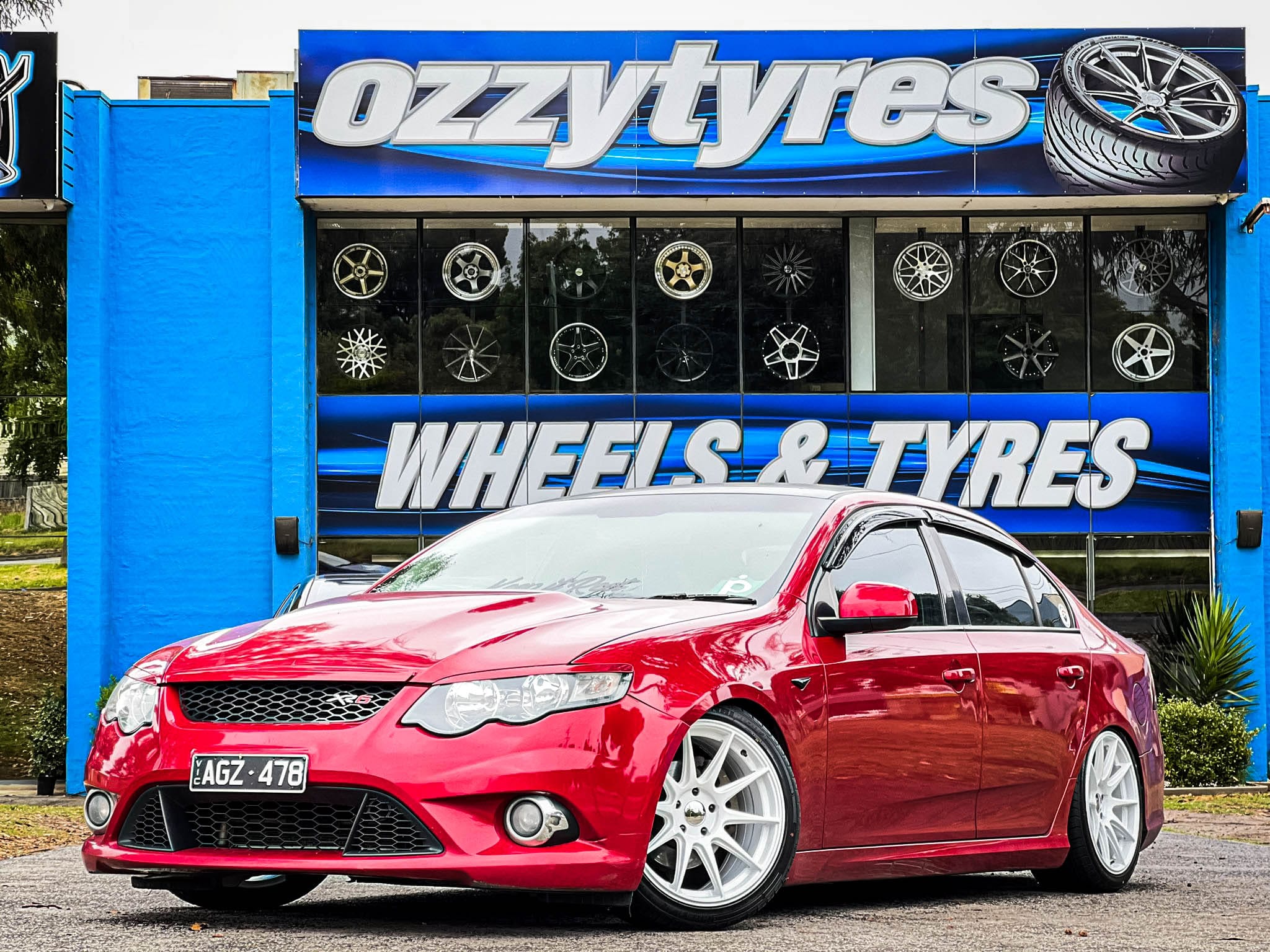 FORD FALCON HUSSLA 027 GLOSS WHITE Wheel #12497