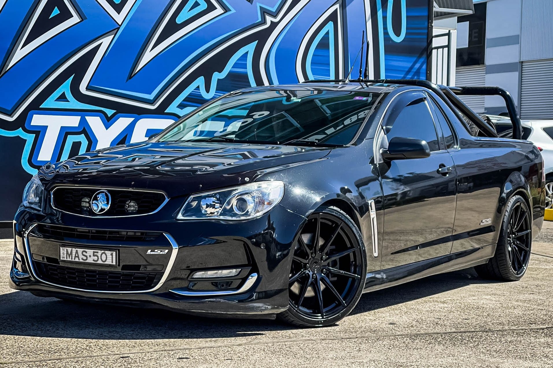 HOLDEN COMMODORE VERTINI RF1.1 GLOSS BLACK Wheel #12514
