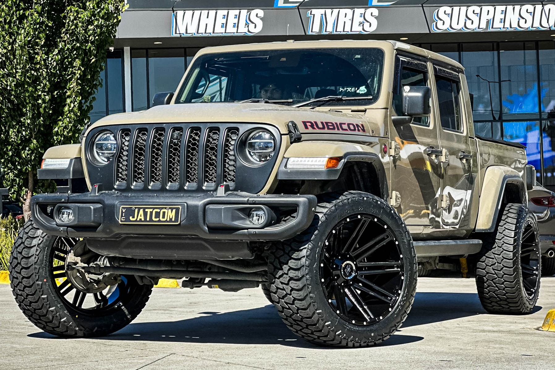 jeep gladiator hussla gav gloss black milled spokes wheel #12537