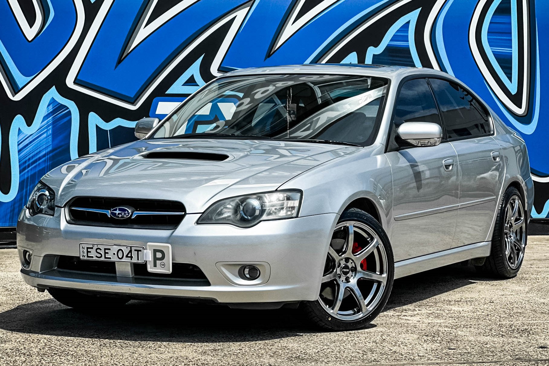 SUBARU LIBERTY HUSSLA OSAKA HYPER BLACK Wheel #12577