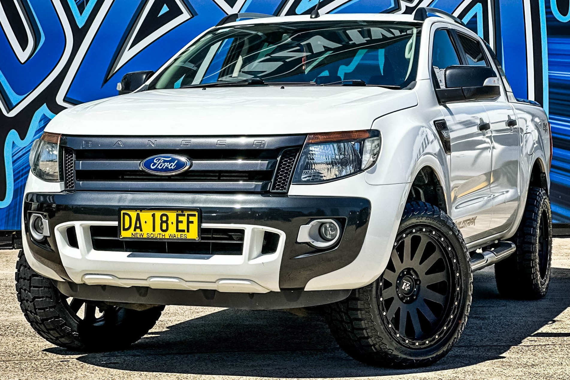 FORD RANGER HUSSLA HARDROCK MATTE BLACK Wheel #12600