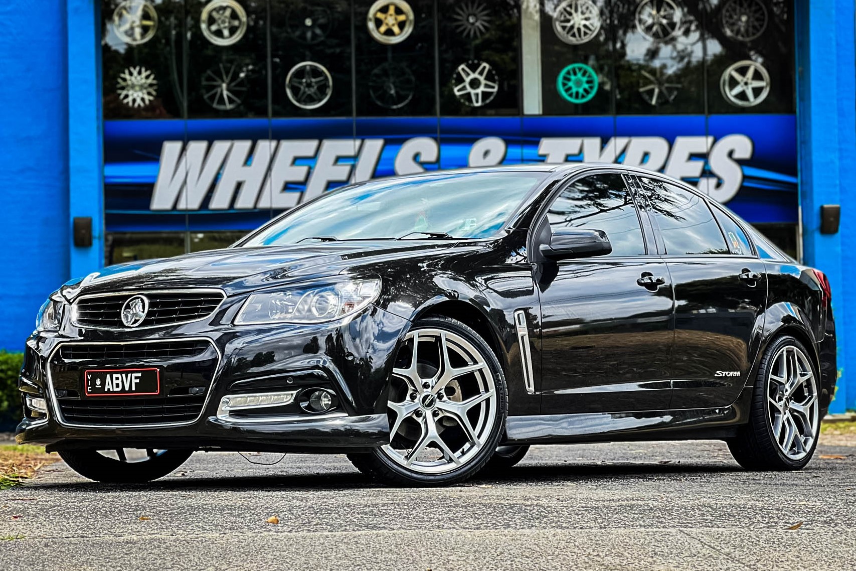 HOLDEN COMMODORE HUSSLA FLEX HYPER BLACK Wheel #12603