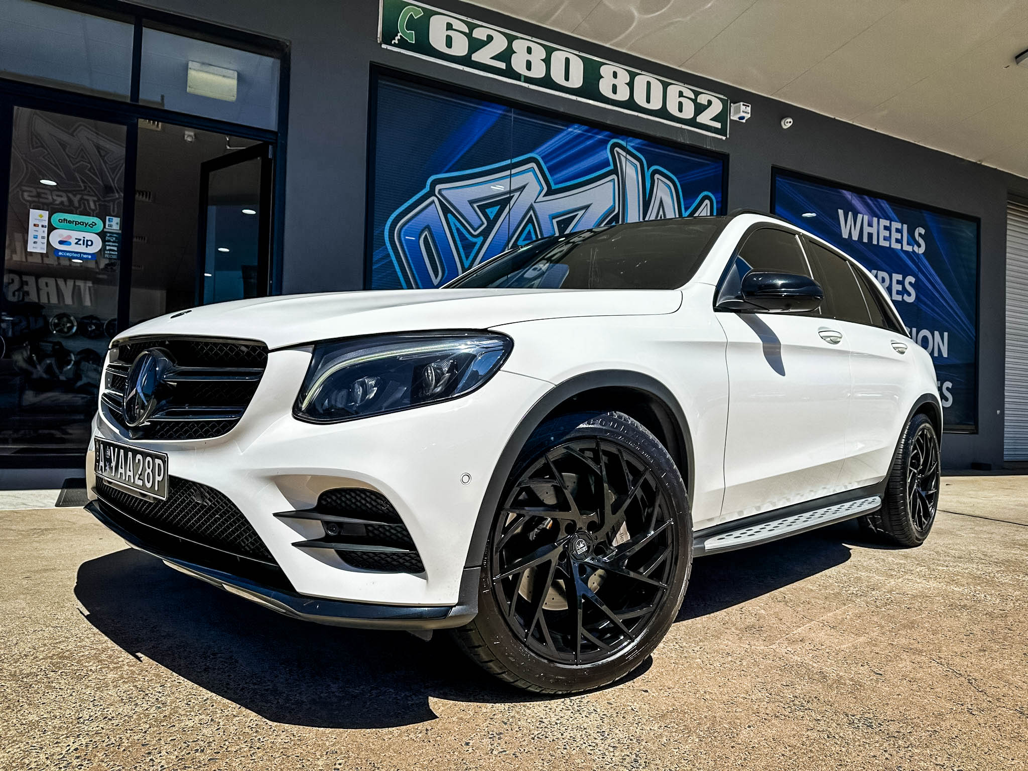 mercedes-benz glc-class lexani mugello gloss black wheel #12645