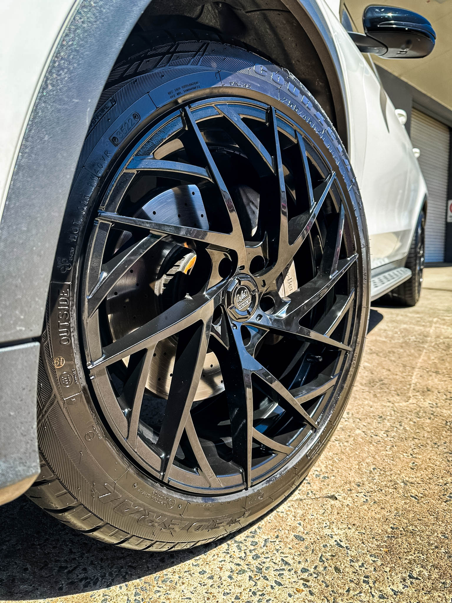 mercedes-benz glc-class lexani mugello gloss black wheel #12645