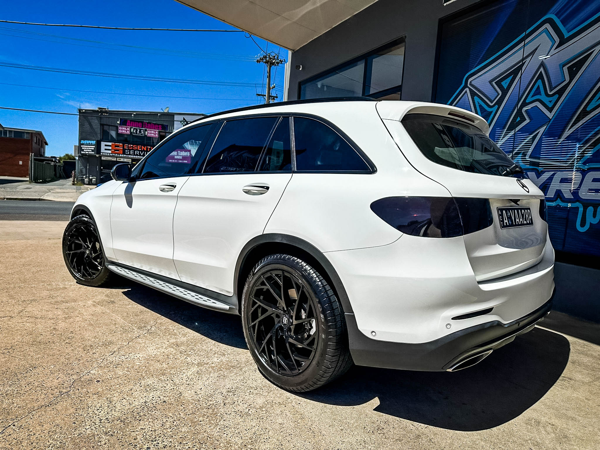 mercedes-benz glc-class lexani mugello gloss black wheel #12645