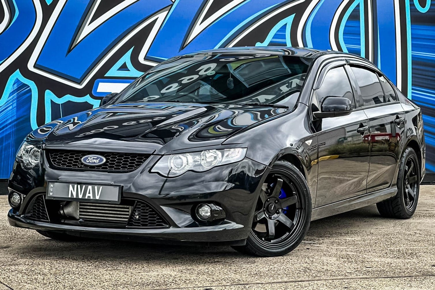 FORD FALCON AVID AV-06 GLOSS BLACK Wheel #12653