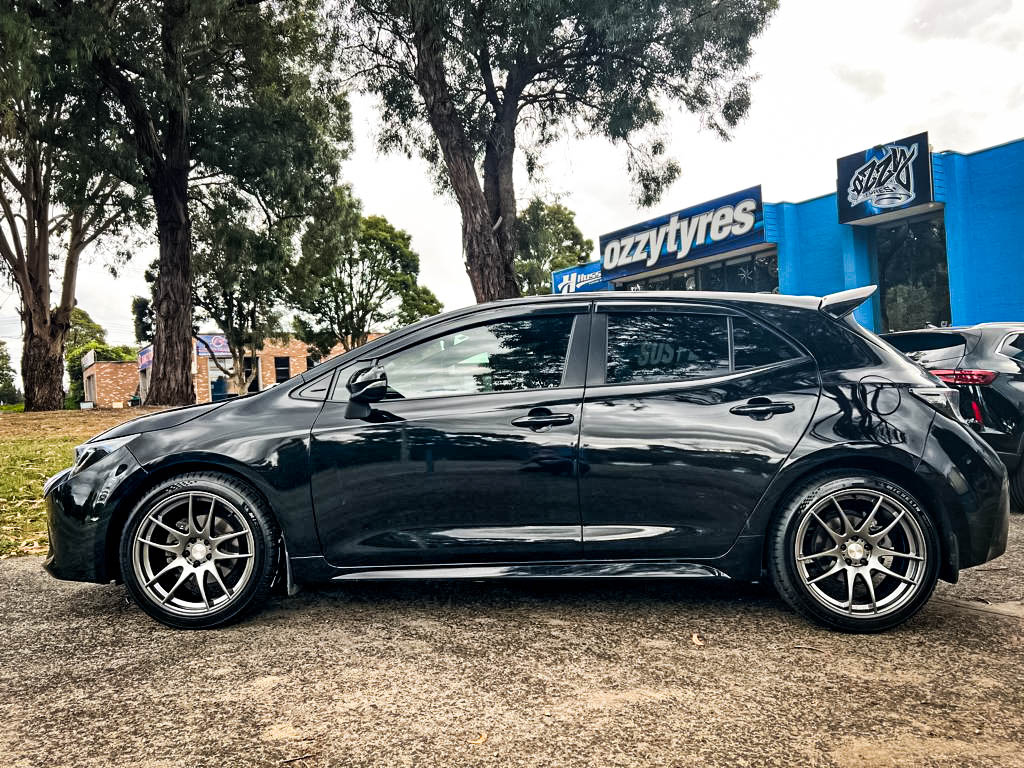 toyota corolla avid av-32 hyper black wheel #12705