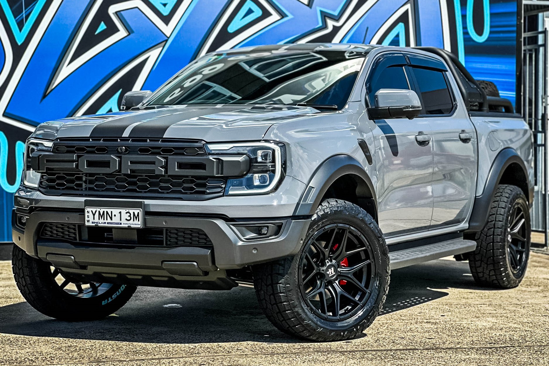 FORD RANGER NEXT GEN HUSSLA BERETTA MATTE BLACK Wheel #12729