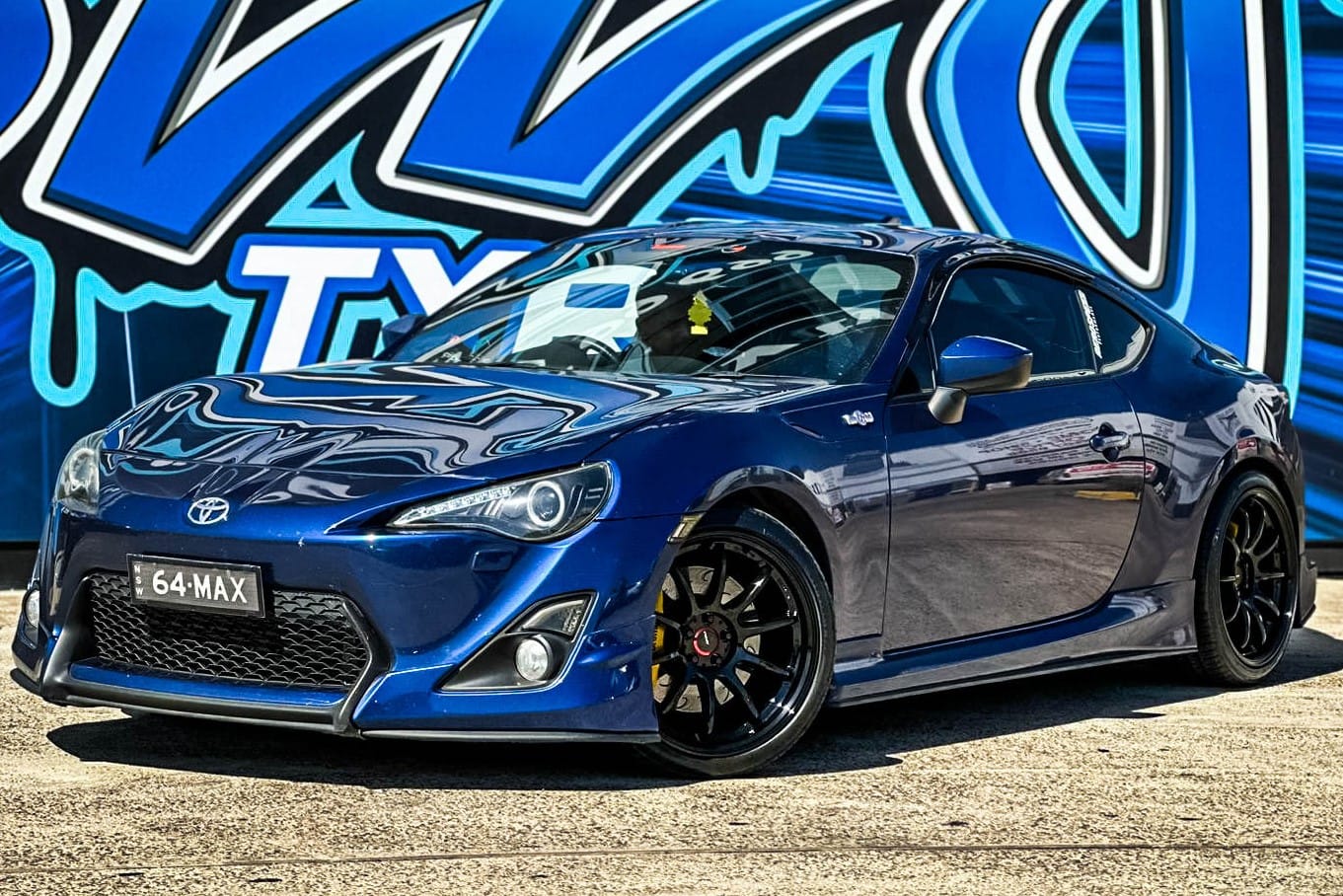 toyota 86 avid av-40 gloss black wheel #12737