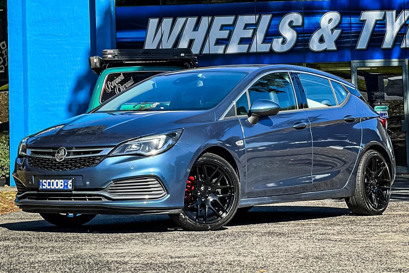 HOLDEN ASTRA HUSSLA EURO GLOSS BLACK Wheel #12757