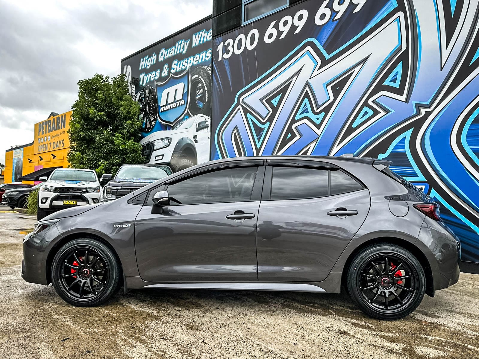 toyota corolla avid av-40 gloss black wheel #12766