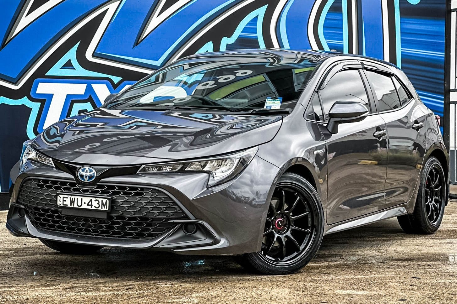 toyota corolla avid av-40 gloss black wheel #12766