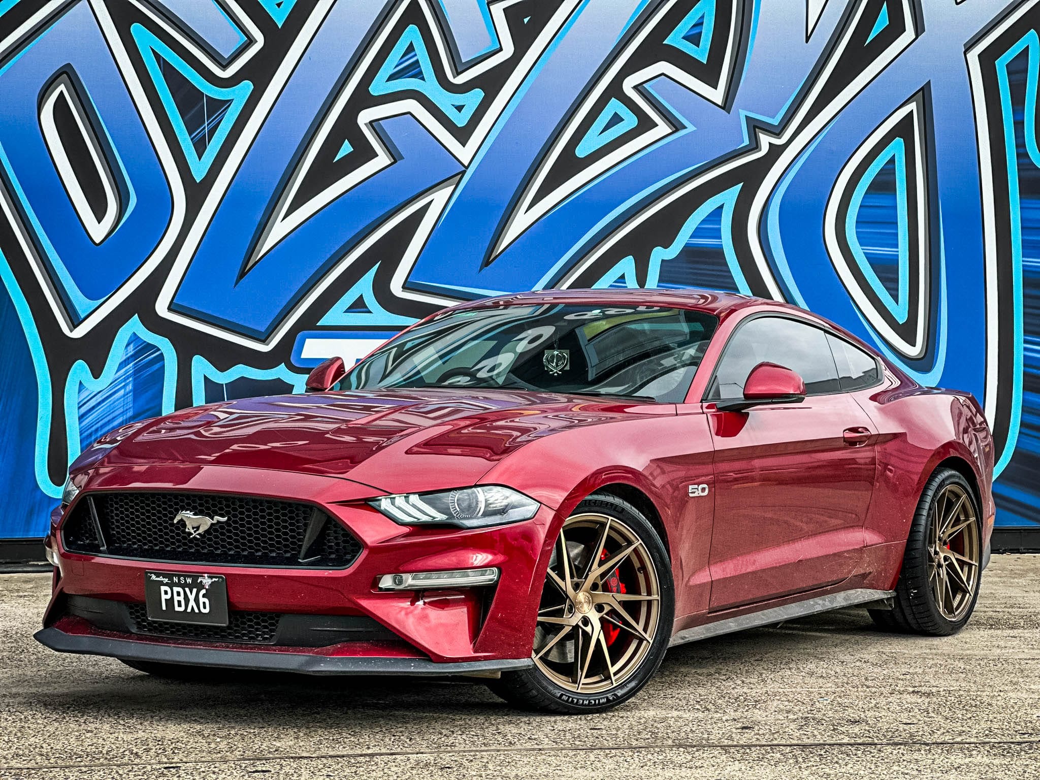 ford mustang vertini rfs1.9 brushed dual bronze wheel #12778