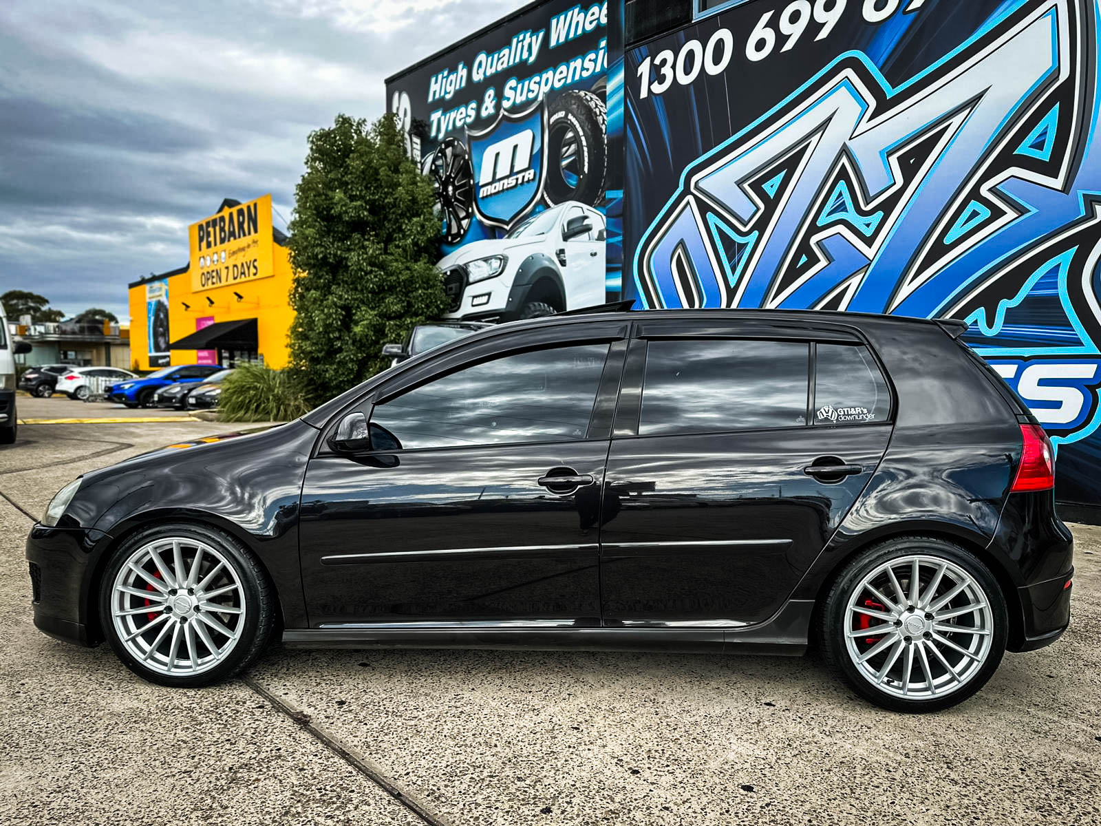 volkswagen golf gti hussla berlin bright silver wheel #12785