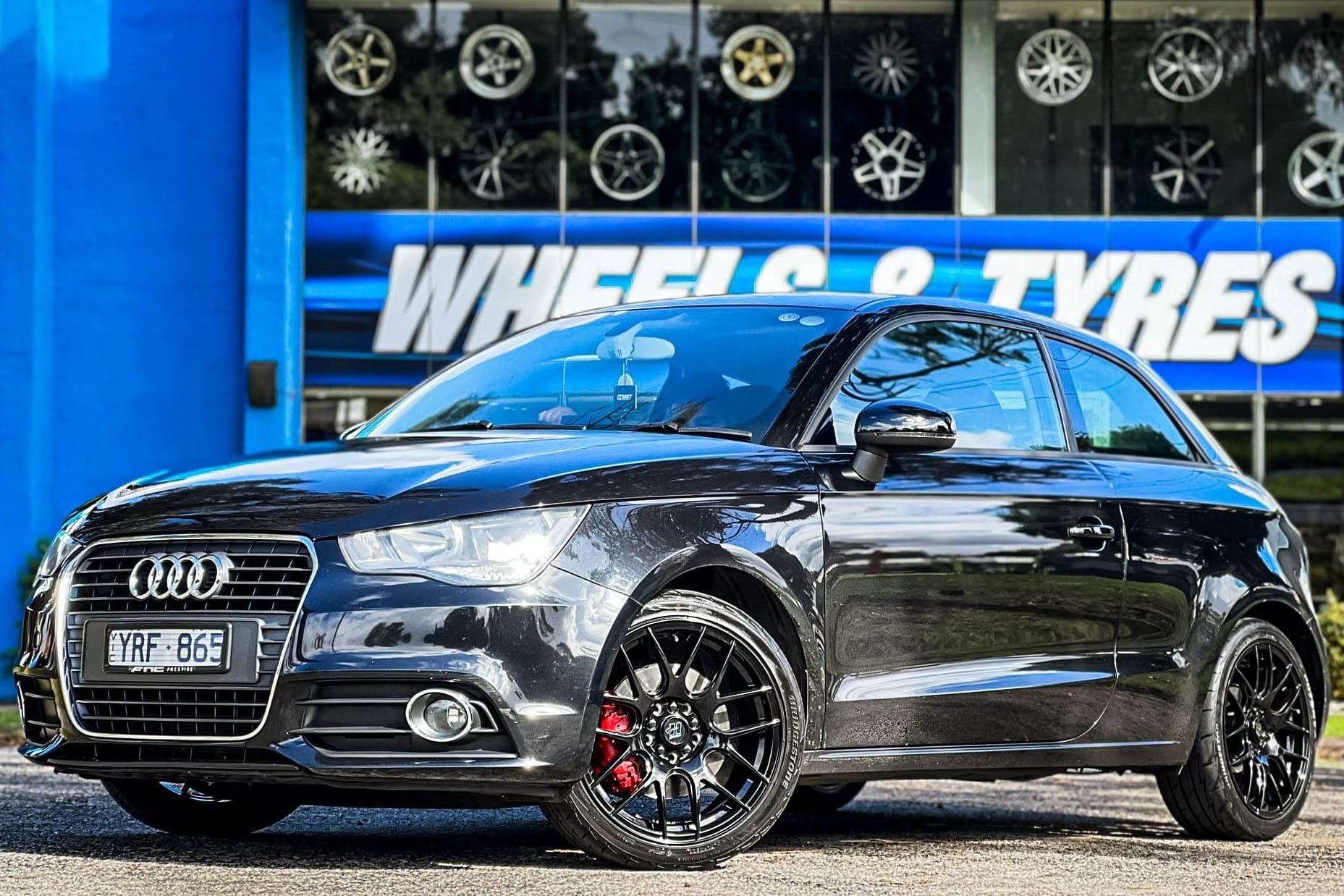 AUDI A1 HUSSLA 030 GLOSS BLACK Wheel #12896