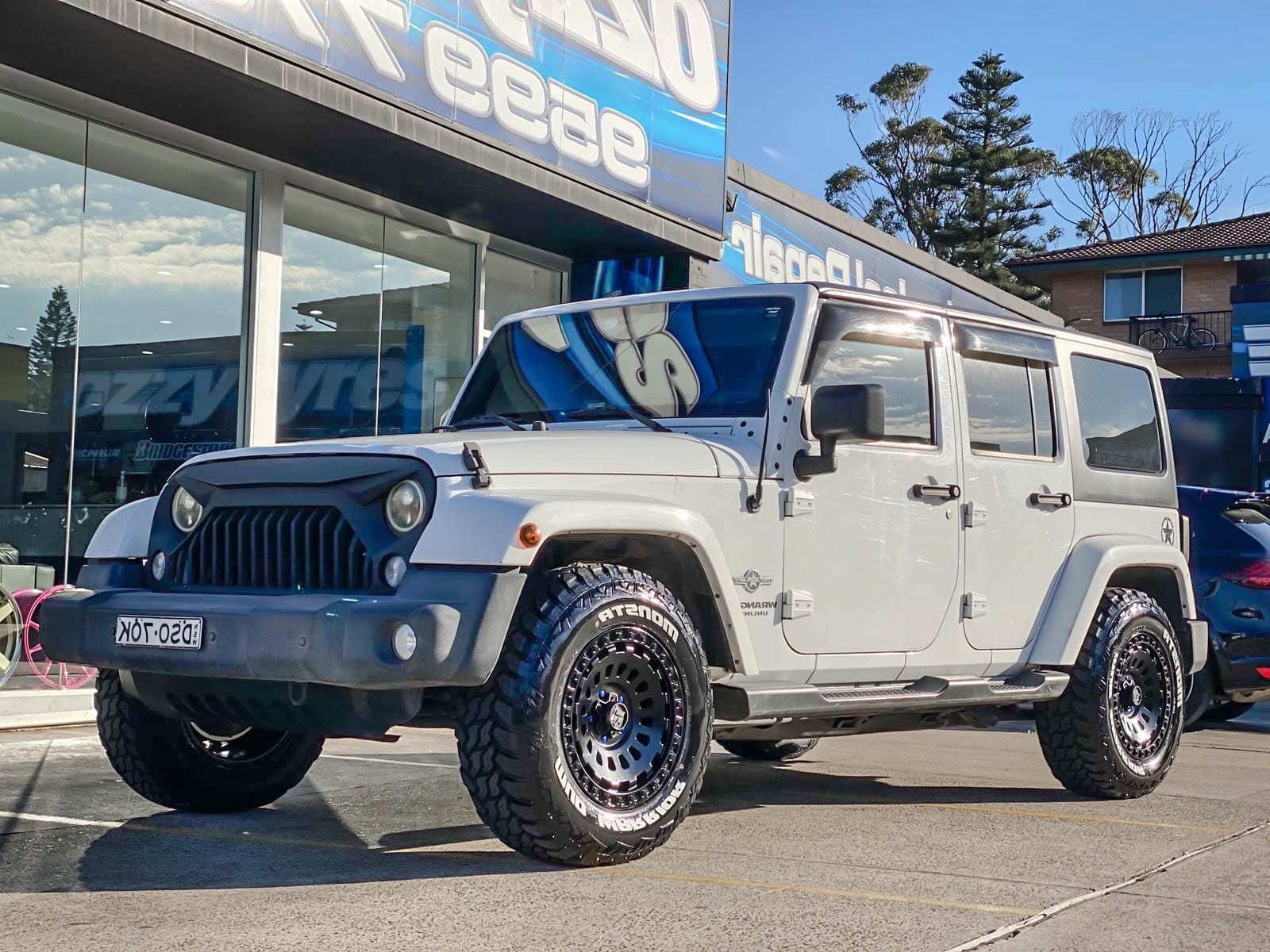 jeep wrangler hussla strikeforce matte black wheel #1295