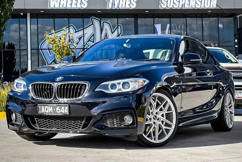 bmw 2 series hussla jacques bright silver wheel #13044