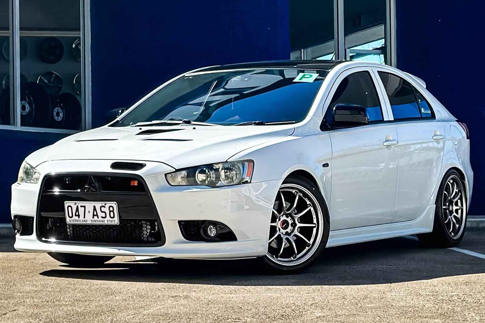 mitsubishi lancer avid av-40 hyper black wheel #13061