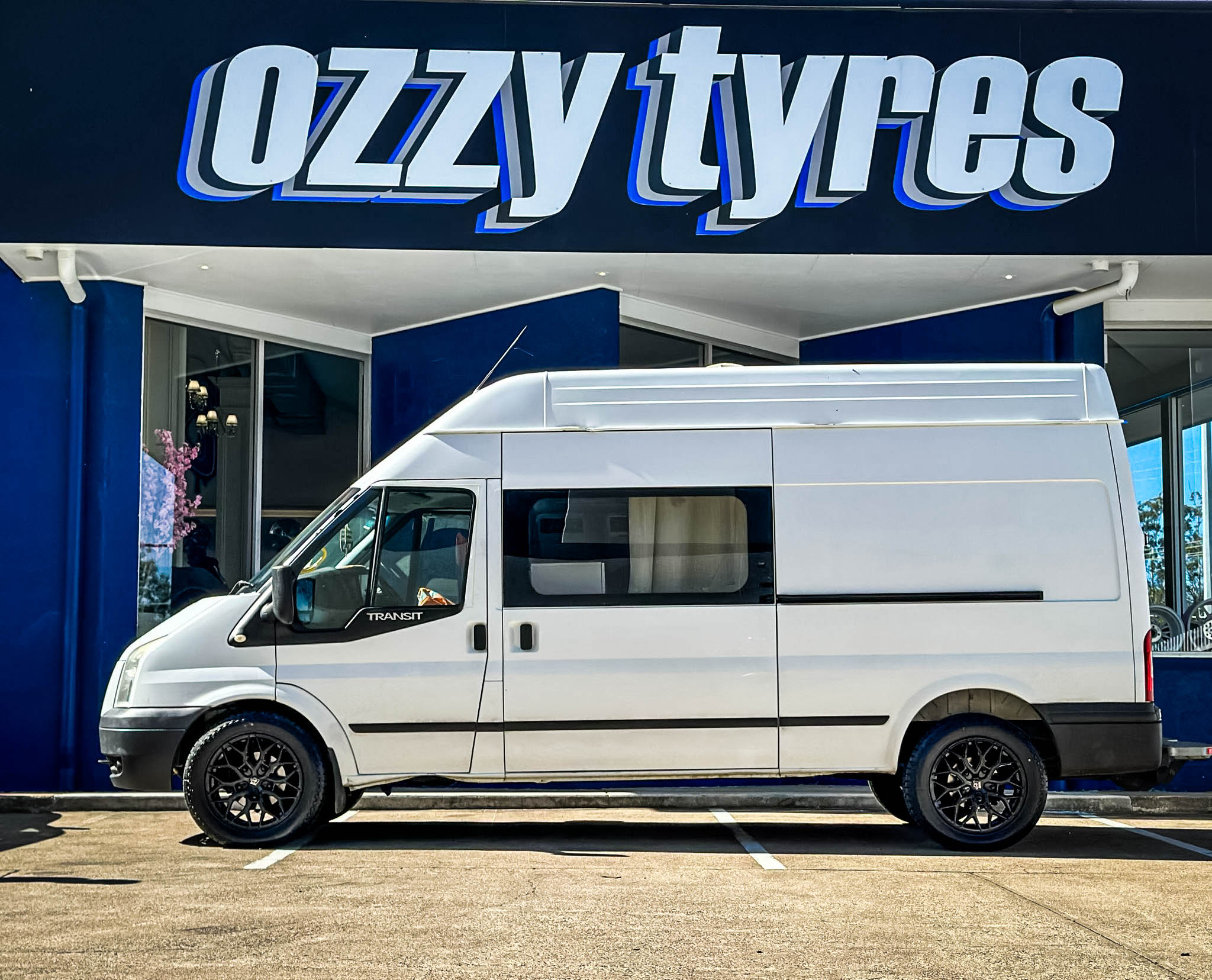 ford transit hussla transit full gloss black wheel #13117