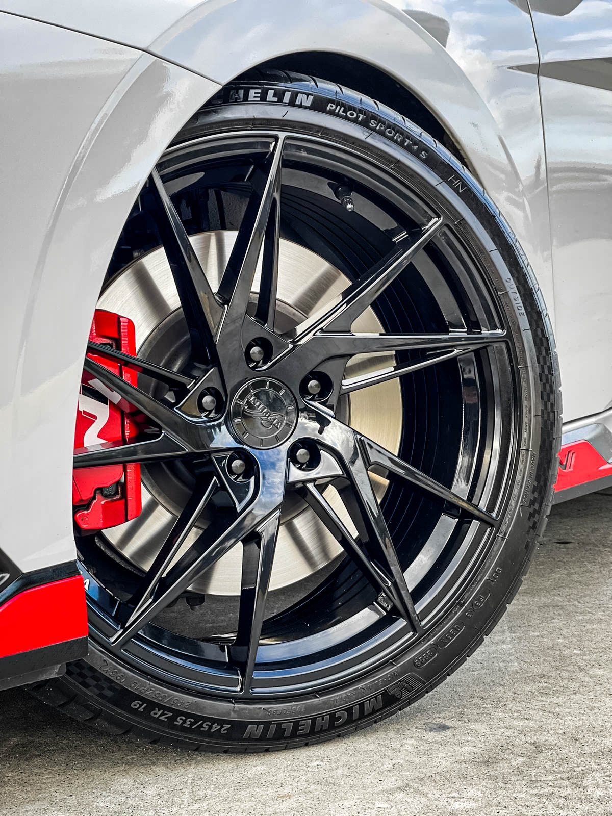 hyundai i30 n vertini rf1.9 gloss black wheel #13151