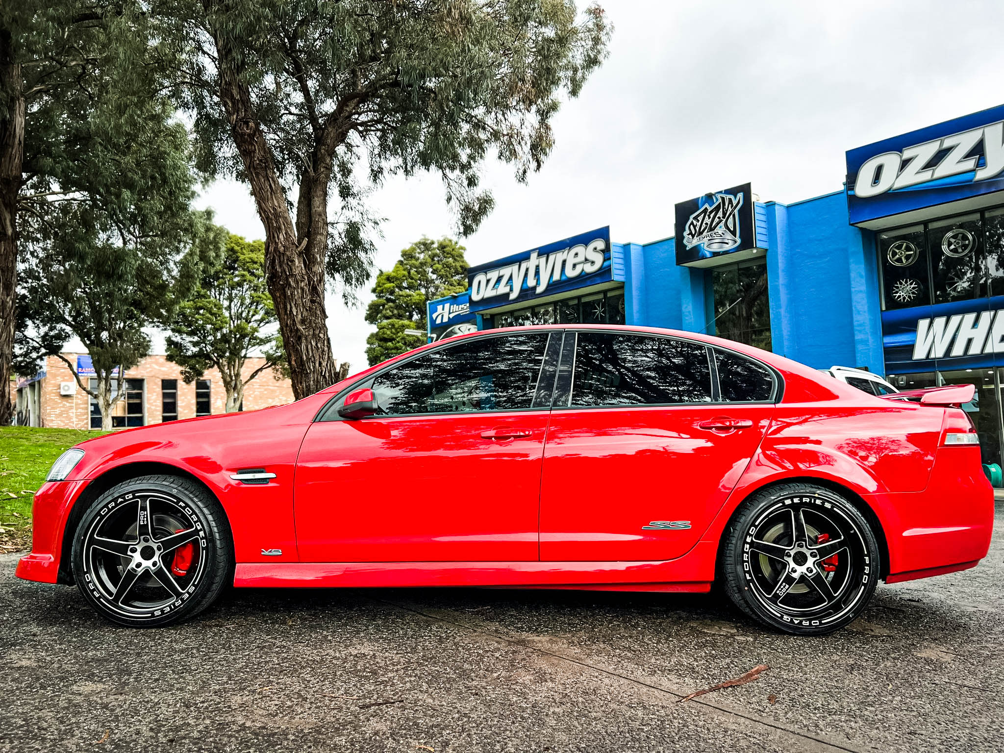 holden commodore pro drag pd1 black lip wheel #13175