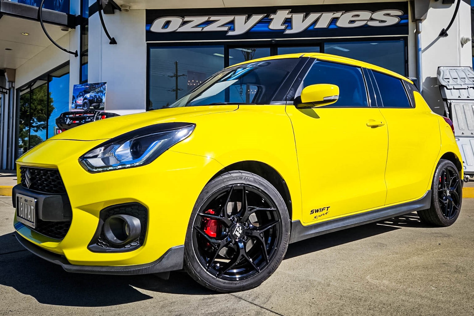 SUZUKI SWIFT HUSSLA SHAZ GLOSS BLACK Wheel #13247