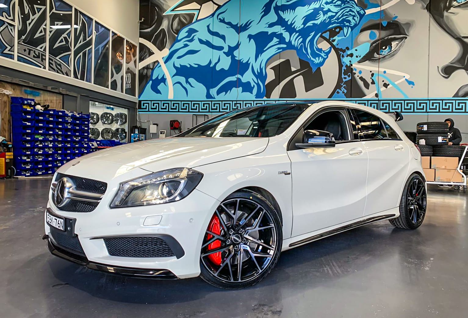 Mercedes-benz a-class hussla jacques gloss black dark tint #1330