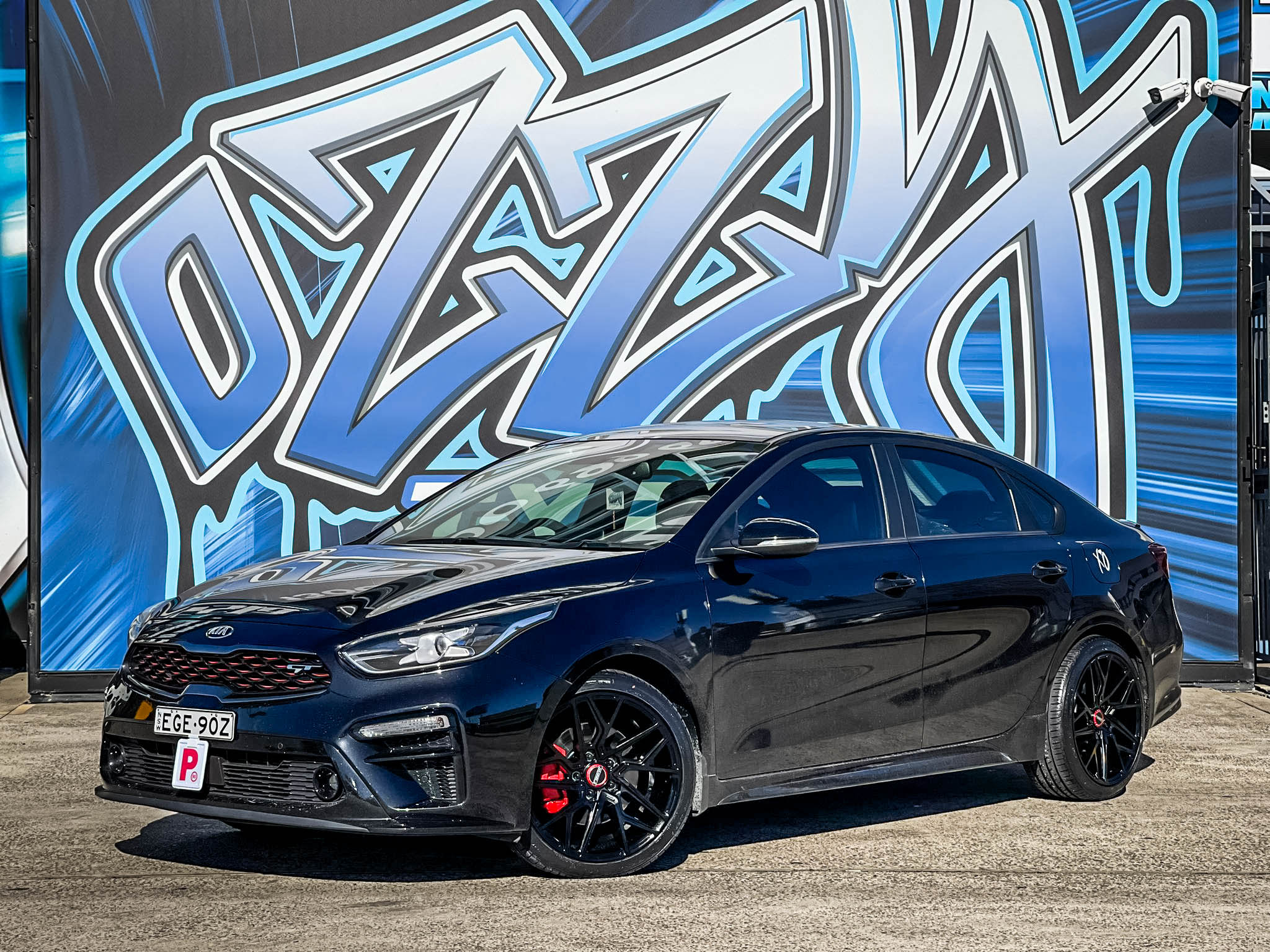 kia cerato hussla jacques gloss black wheel #13311