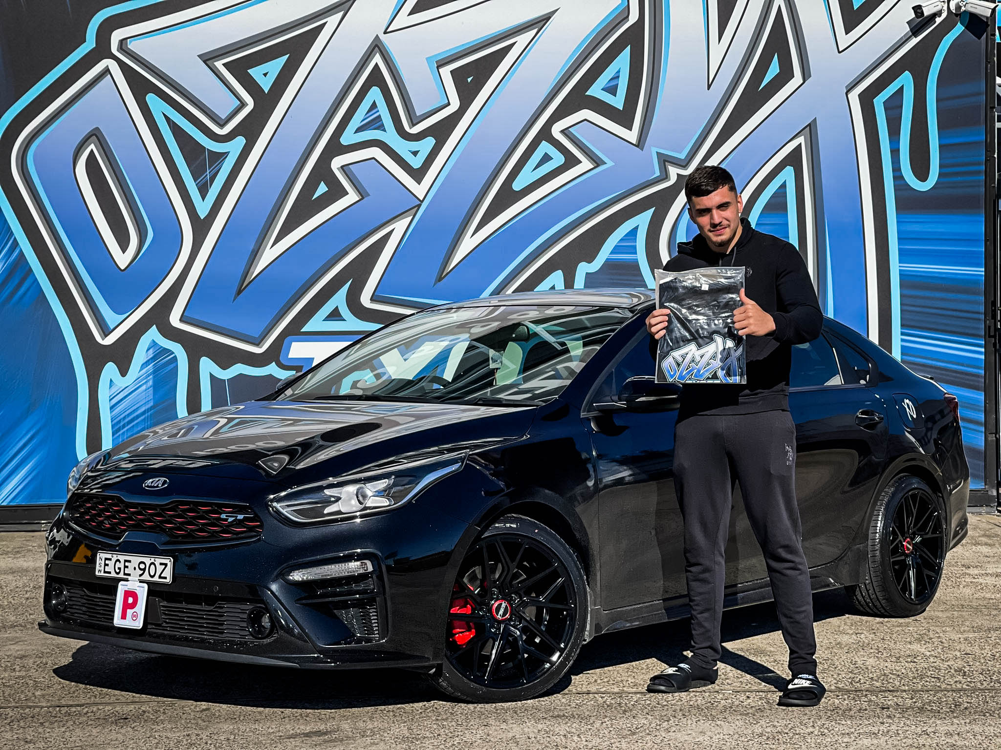 kia cerato hussla jacques gloss black wheel #13311