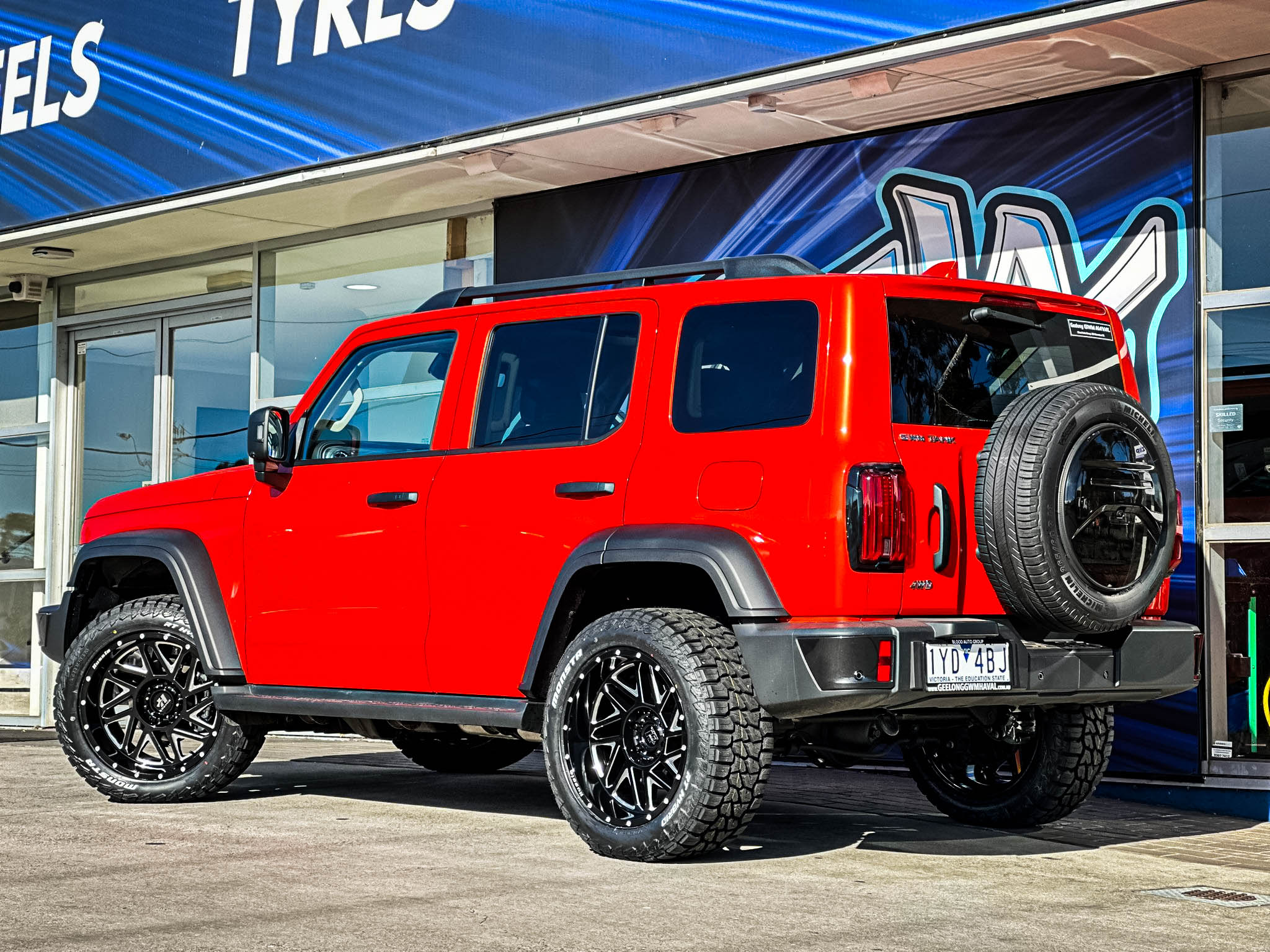 great wall tank 300 hussla tomahawk gloss black milled wheel #13331