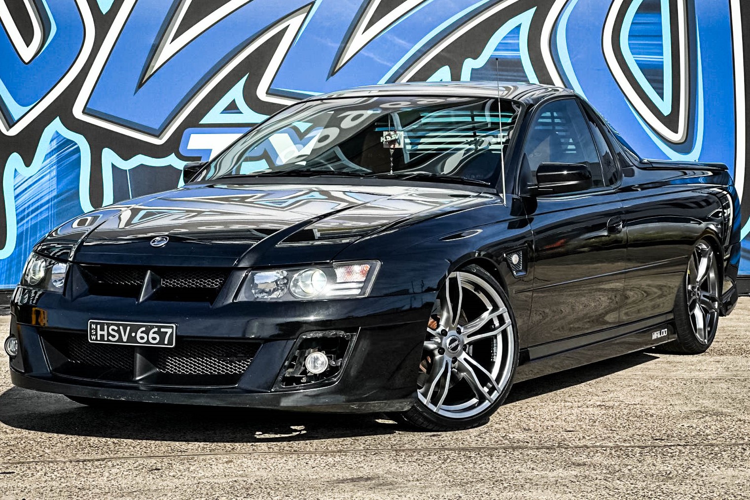 HOLDEN HSV MALOO HUSSLA ALL STAR HYPER BLACK Wheel #13335