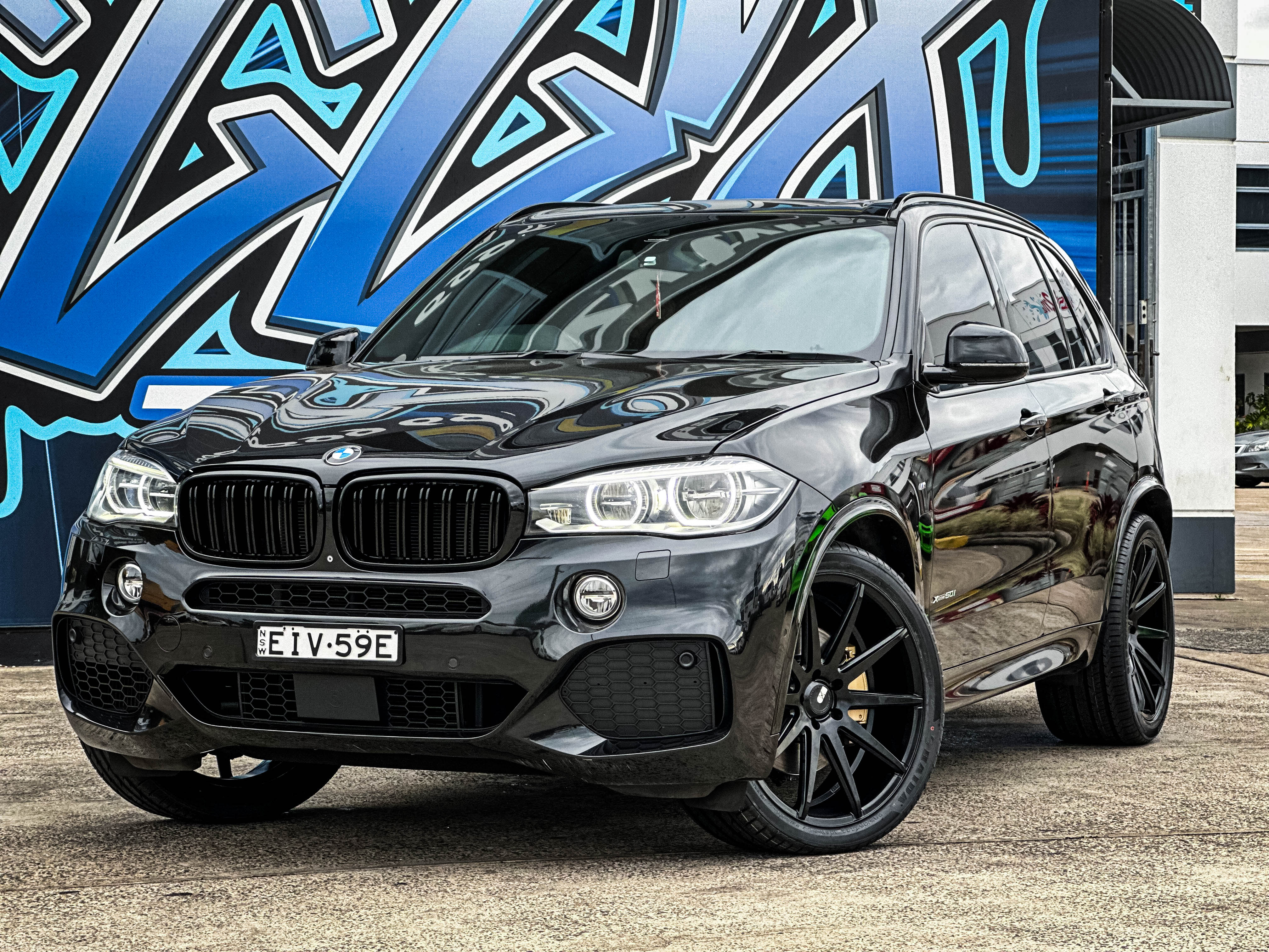 bmw x5 xo sydney matte black wheel #13376