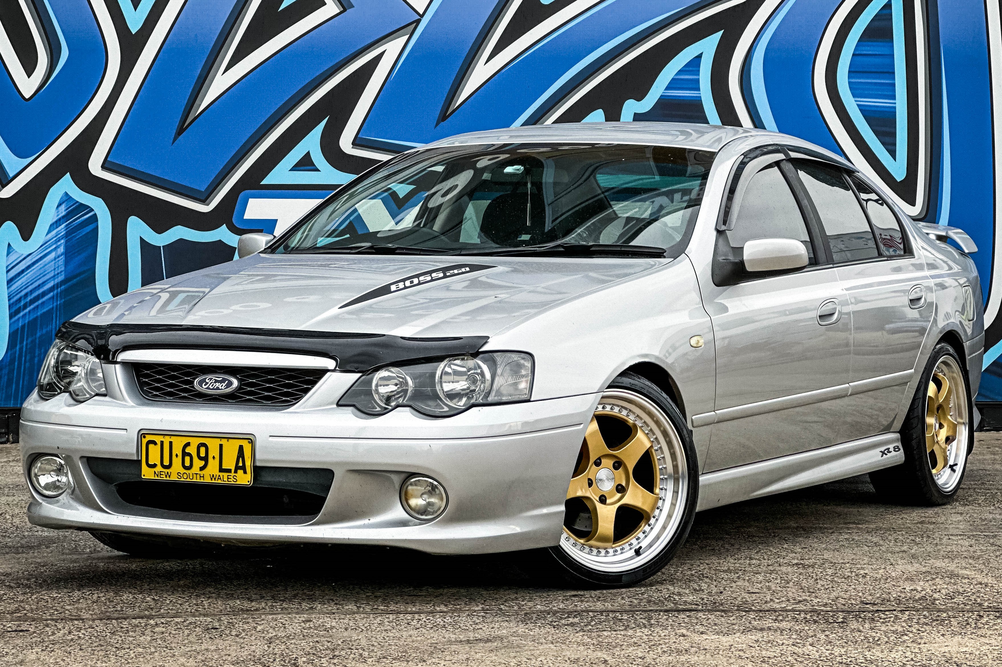 FORD FALCON HUSSLA ZEN GOLD CHROME RIVETS MACHINED LIP Wheel #13381